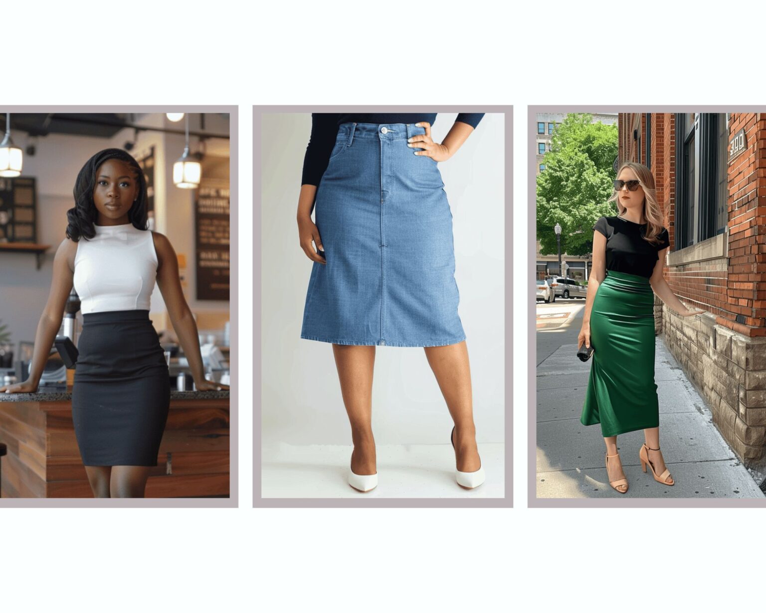 Long pencil skirt outfit ideas - Outfit Harmony