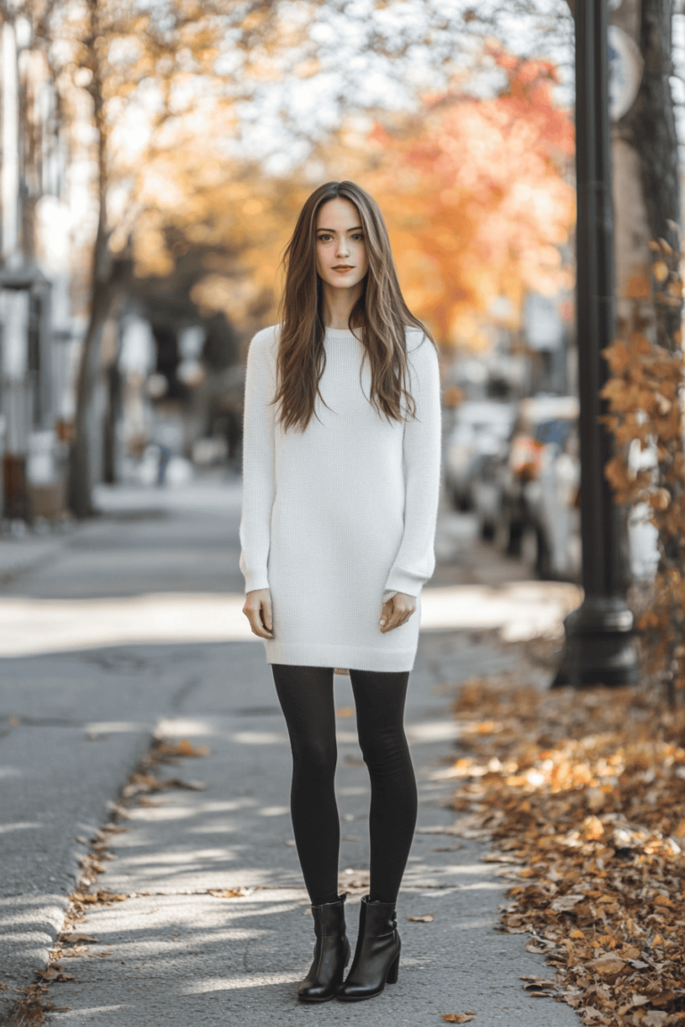 What to wear with sweater dress